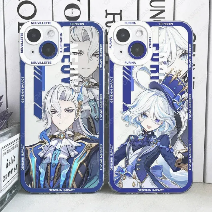 Genshin Impact Furina Charlotte Neuvillette Wriothesley Phone Case For ...