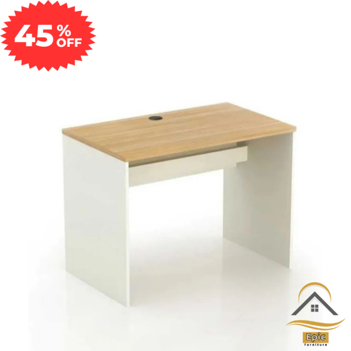 Study & Computer Table with Keyboard Slider, Home Office Desk, Laptop ...