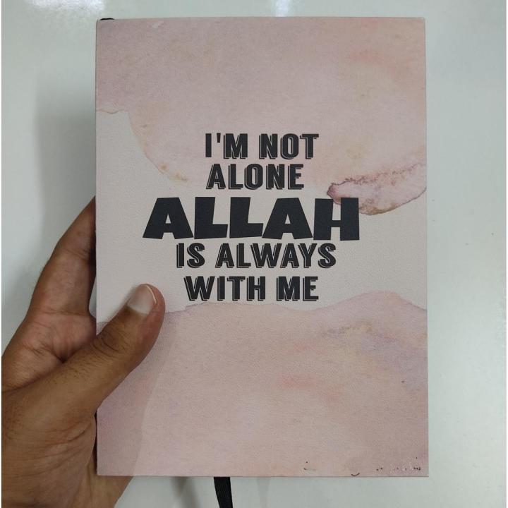 I'm not alone -Islamic Notebook (60 blank sheet,7.5"/5.5" size) | Daraz ...