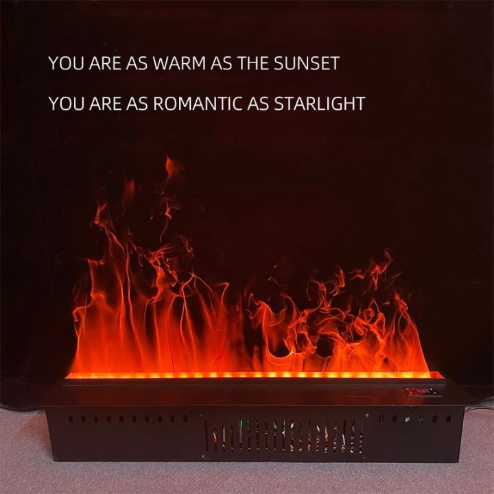 3D Atomized Fireplace smart LED virtual flame indoor decoration humidifier Customized atomized ...