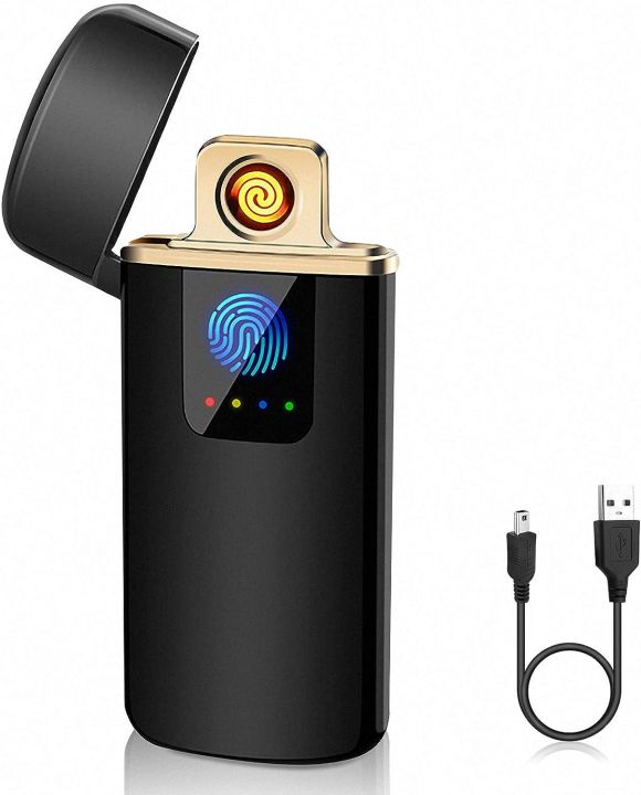 Smart Touch Sensor USB Rechargeable Double Arc Flameless Plasma ...