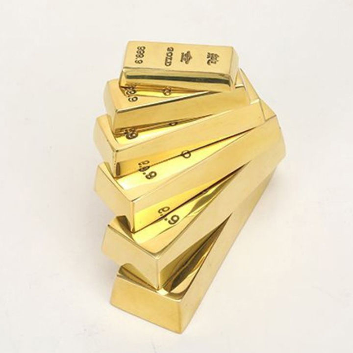 Pure copper imitation gold bar fake bar ingot brass solid props gold ...