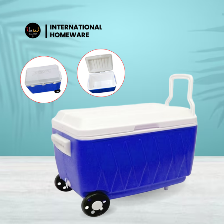 Insulated Cooler Box - 40L with Roller | Durable & Portable | Perfect ...