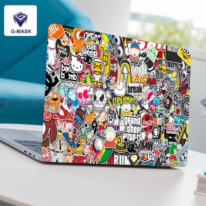 GMASK LS50 JDM Laptop Sticker Decorative Laptop Sticker Scratch & Water ...