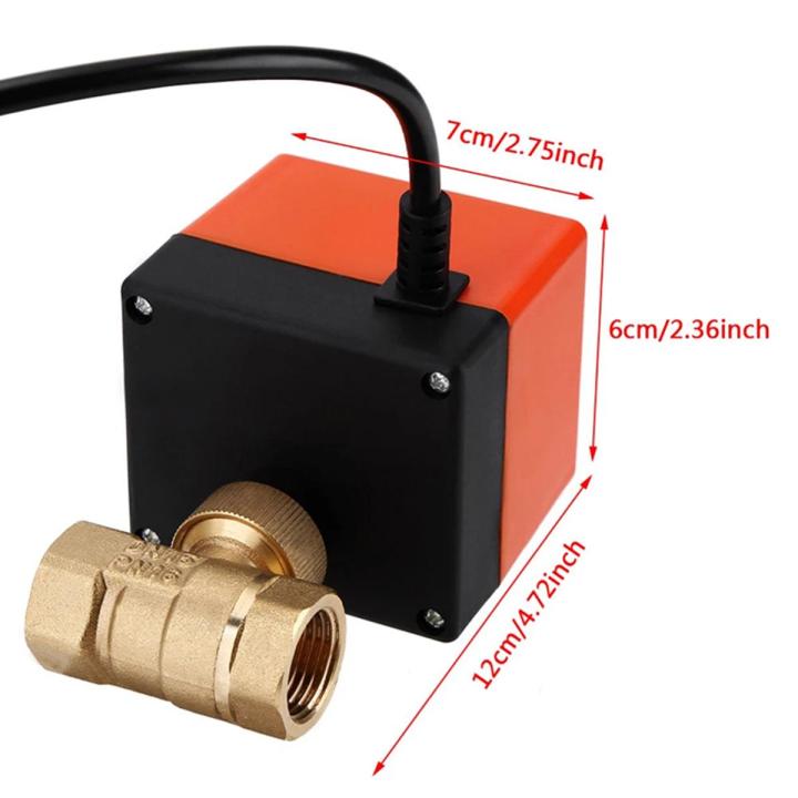 【Innovative】 Motorized Electric 2-way Ball Valve DN20 220V 3 Wire ...