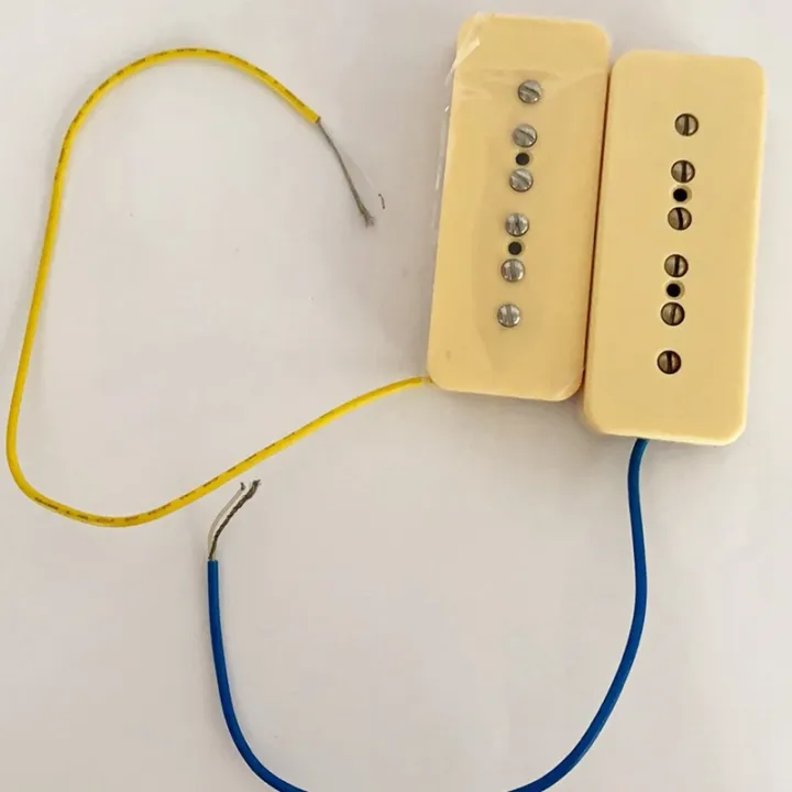 4x Alnico V Alnico 5 Single Coil Soapbar P90 Neck Bridge Pickup 50/52mm ...