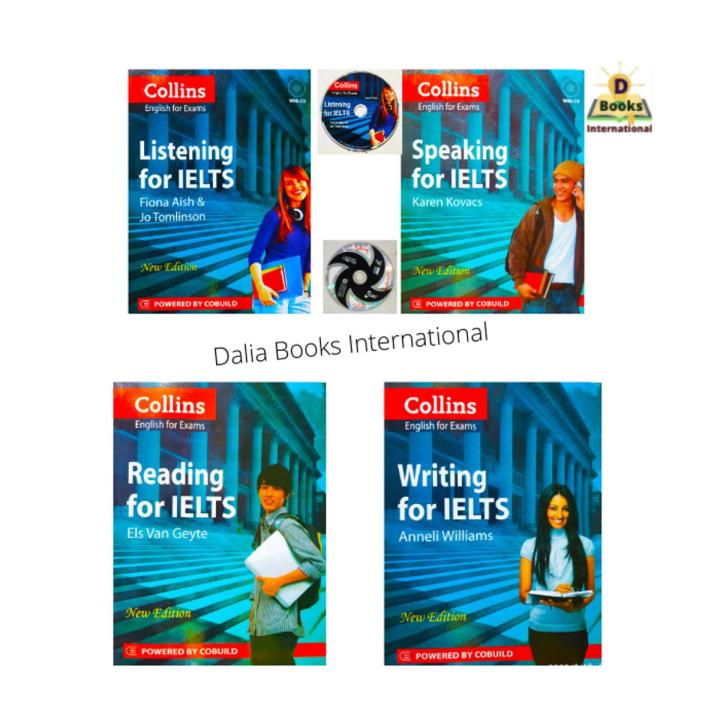 Collins IELTS Reading, Writing, Listening, Speaking Full Book Set With DVD | Daraz.com.bd