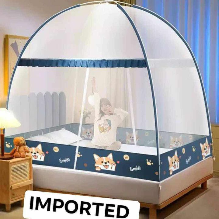 Smart folding mosquito net for 5/7 double bed size moshari | Daraz.com.bd