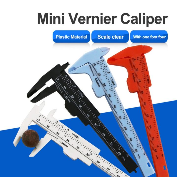 0-80mm Double Scale Plastic Vernier Caliper Mini Ruler Measurement Tool-white | Daraz.com.bd