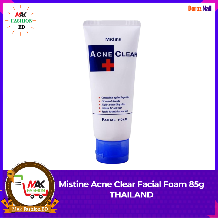 Mistine Acne Clear Facial Foam 85g THAILAND | Daraz.com.bd