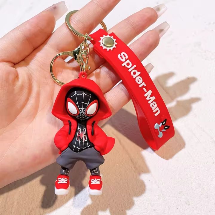 Red Spider Man Doll Keychain Trendy and Cool Boy Backpack Toy Pendant ...
