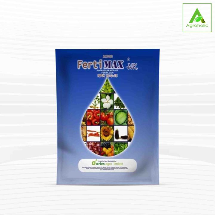 NPK 13-0-45 Fertimax NK (Aries Agro, Indian) - 1 kg Intact Packet ...