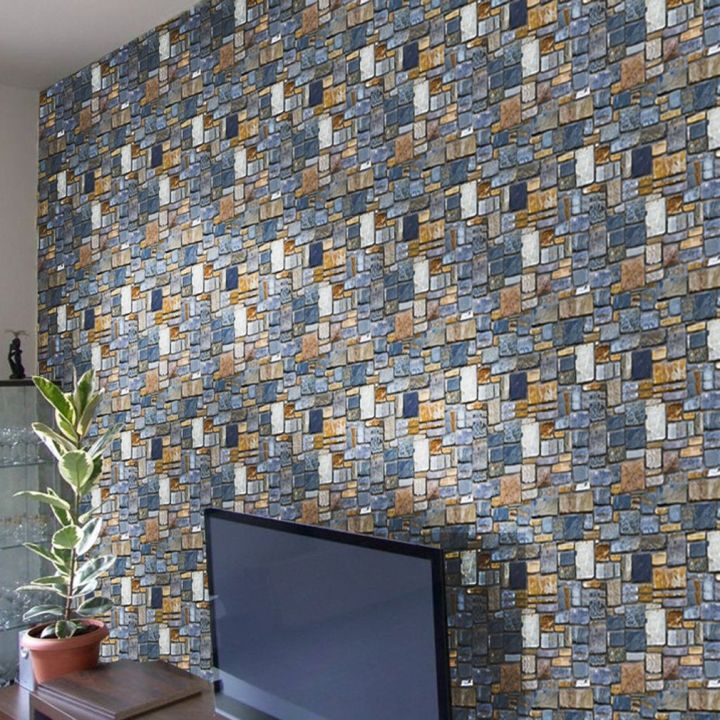 【3C VictoryEagle】Modern Brick Wall Removable Pvc Room Decals Multi ...