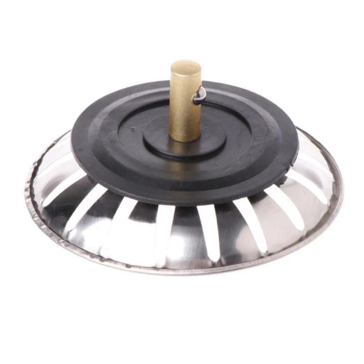 Kitchen Stainless Steel Basin Drain Dopant Sink Strainer Basket Waste ...