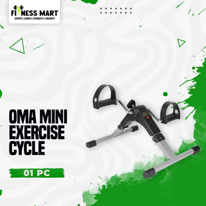 Oma Mini Exercise Cycle Portable Folding Arm And Leg Pedal Exerciser With Digital Lcd Display ...
