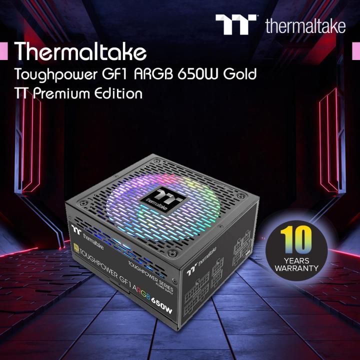 Thermaltake Toughpower GF1 650W ARGB 80+ Gold Full Modular Premium ...