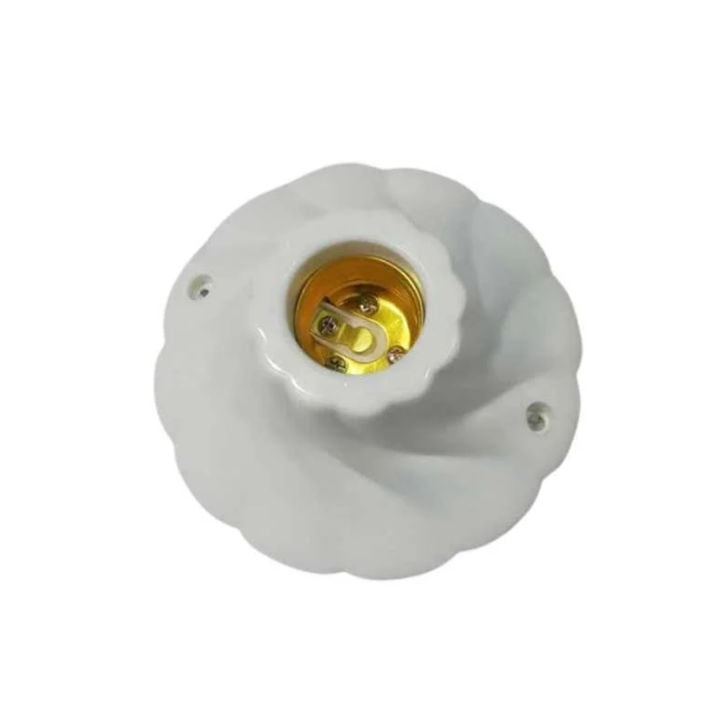 Batten Holder White E-27 Pech Spiral Type Light Bulb Lamp Led Lighting ...