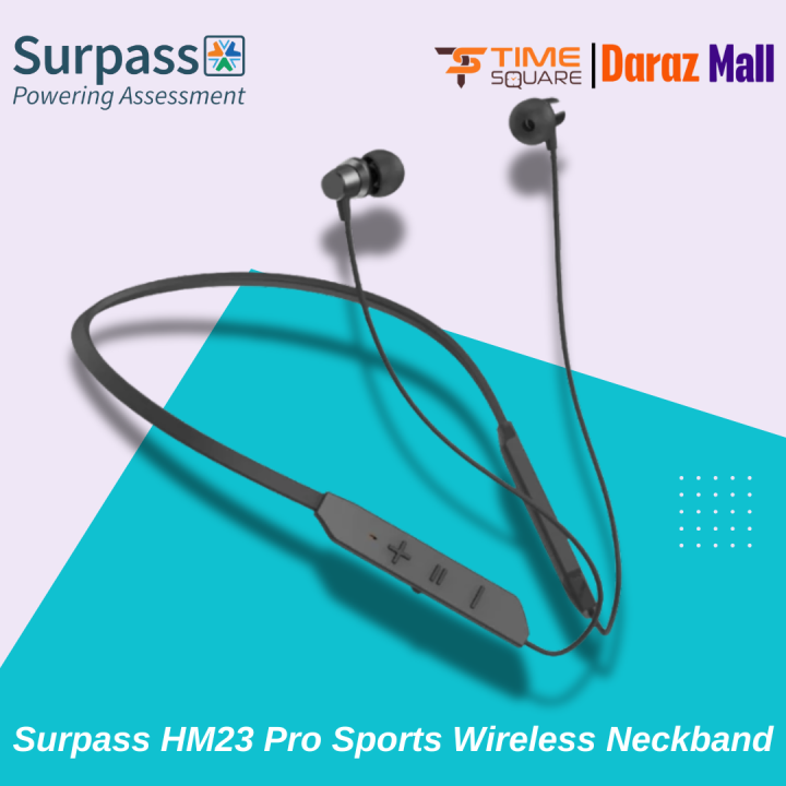 Surpass HM23 Pro Sports Wireless Neckband | Daraz.com.bd