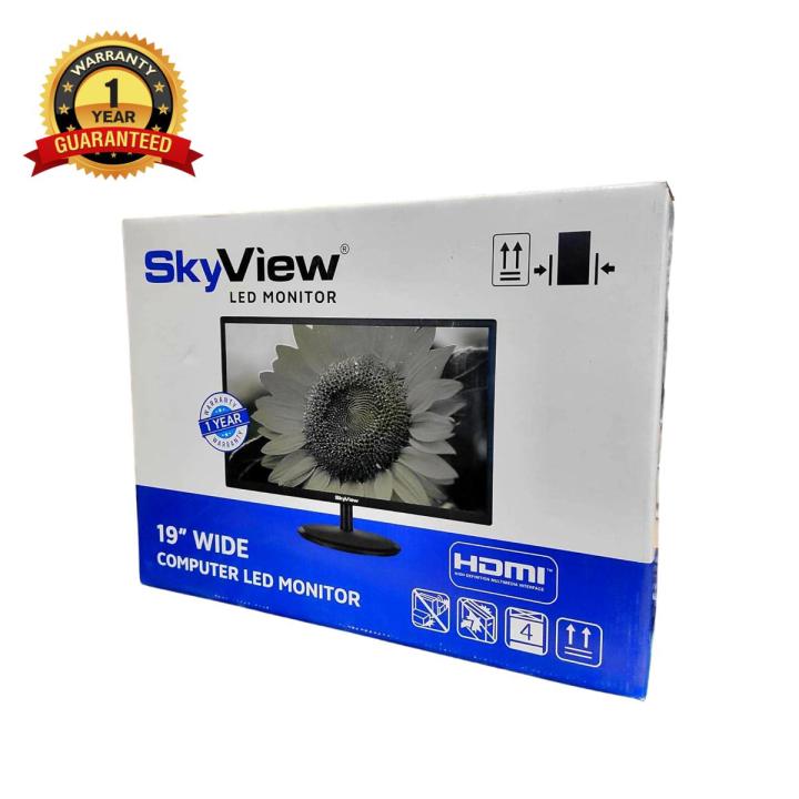LED Monitor 19 Inch With HDMI & VGA Output. Sky View 19 Inch Monitor ...