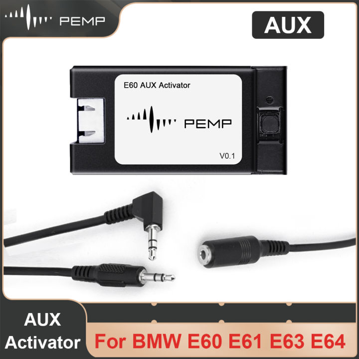 PEMP E60 Aux Activator Car Radio Aux Adapter for BMW 5 Series E60 E61 E63 E64 Open Aux Audio of ...