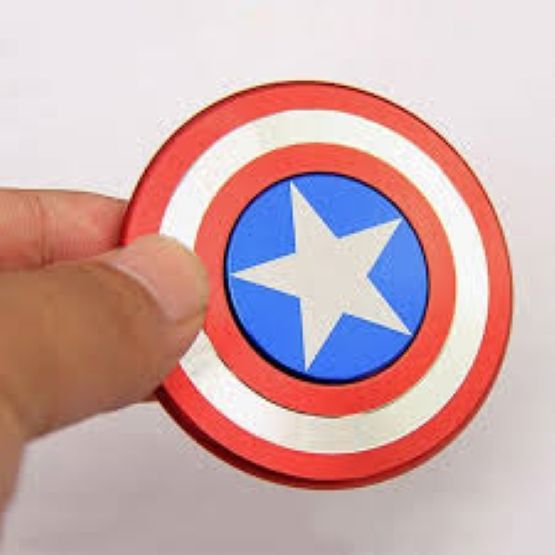 Captain America Fidget Metal Spinner - Red | Daraz.com.bd
