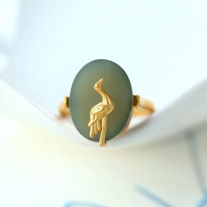 Hetian Jade Adjustable Ring | Daraz.com.bd