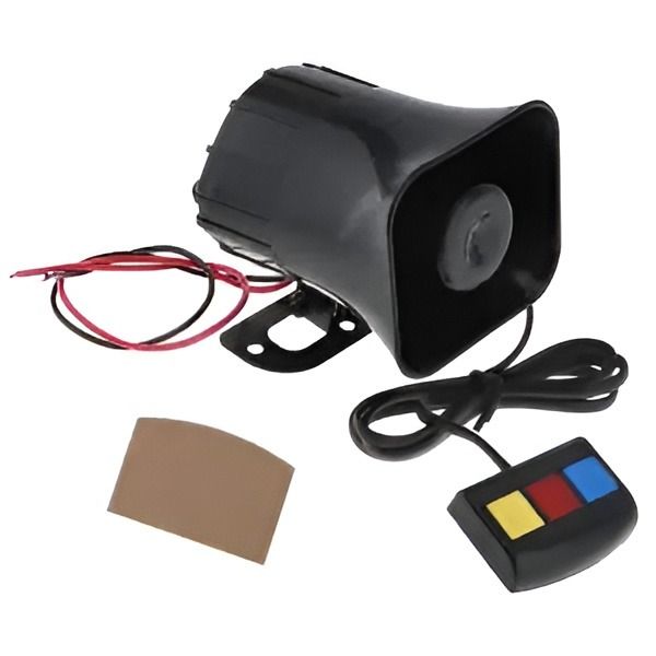 VIP Emergency Horn for Motorcycle and Car 105dB 12V 30W-1 Set Black ...