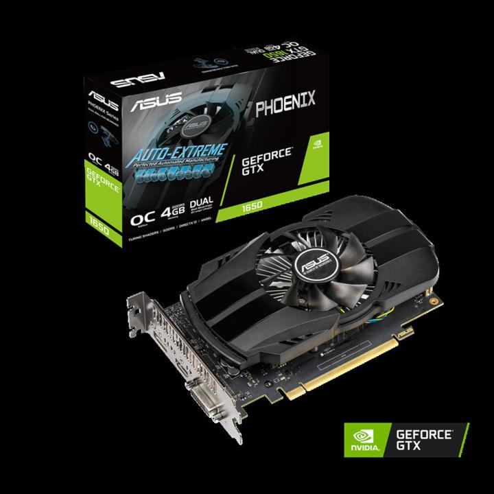Asus Phoenix GeForce DDR5 4GB GTX1650 OC Edition One Fan Graphics Card ...