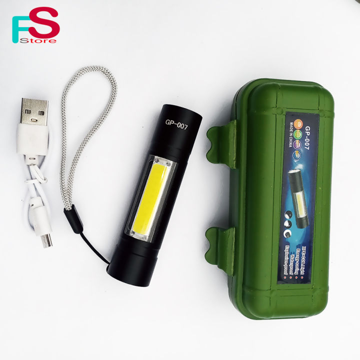 Mini USB Flashlight Rechargeable LED Torch Lamp Torch Light with USB ...