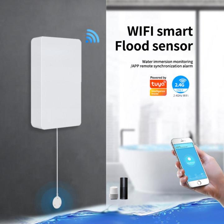 Tuya WiFi Smart Water Leakage Alarm Wireless Water Level Remote Monitor ...