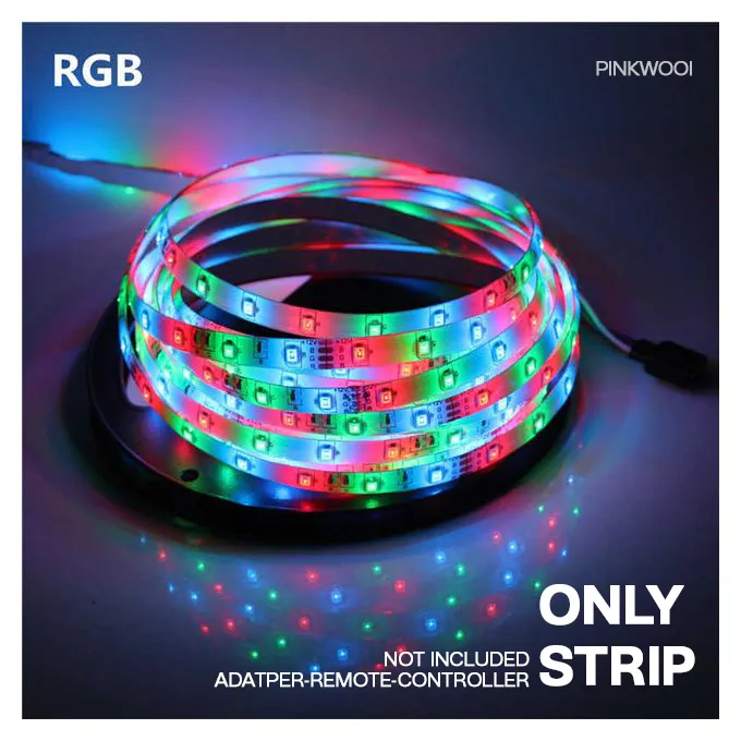 RGB LED Strip Light SMD2835 12V (5Meter) Strips Only - Rgb Led Strip ...
