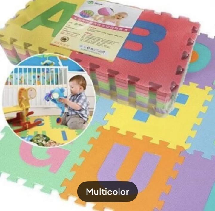 Baby Play Mats 26 Pcs Eva Carpet English Letter (5 Feet X 5 Feet ...