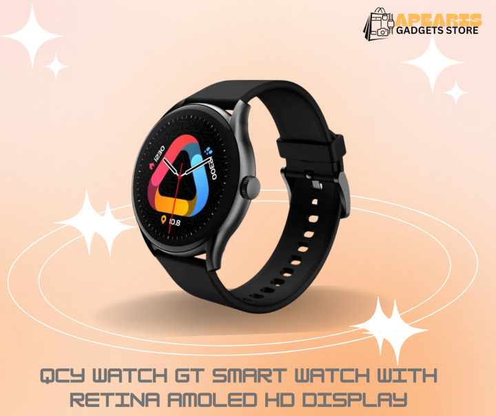 QCY Watch GT Smart Watch With Retina AMOLED HD Display- Apearis | Daraz ...