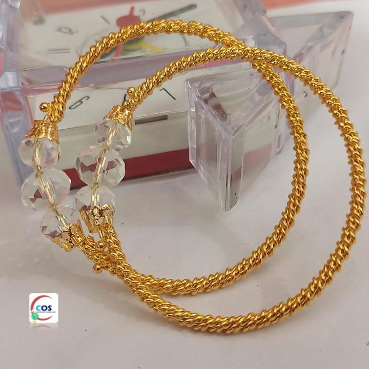 Baby Adjustable For Gold Plated Metal Bangle curi (2 Pecs Set ) | Daraz ...