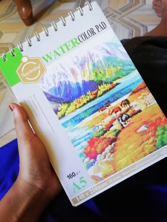 Watercolor pad A4 |Keepsmiling A4 & A3 Watercolor Pad for Artist, 24 ...