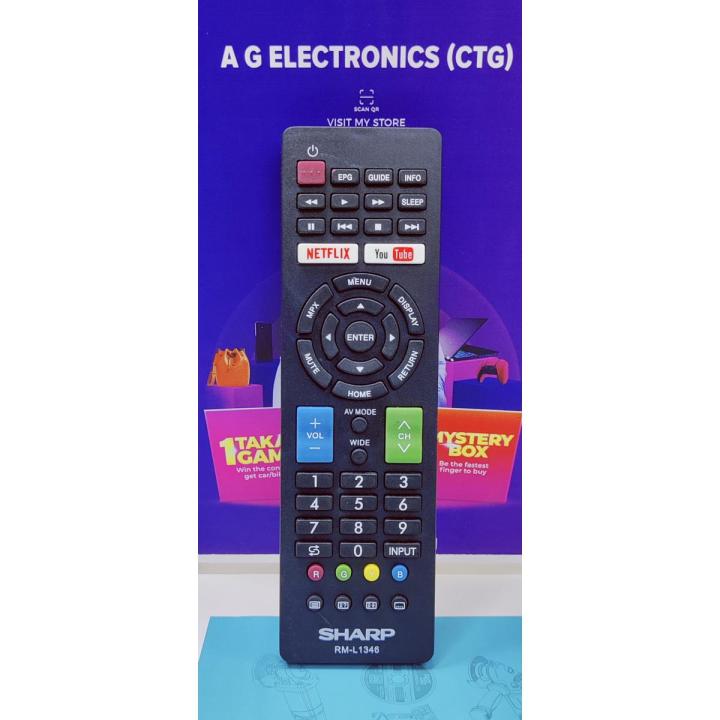 Sharp All Lcd/Led/ Smart Tv Remote. | Daraz.com.bd