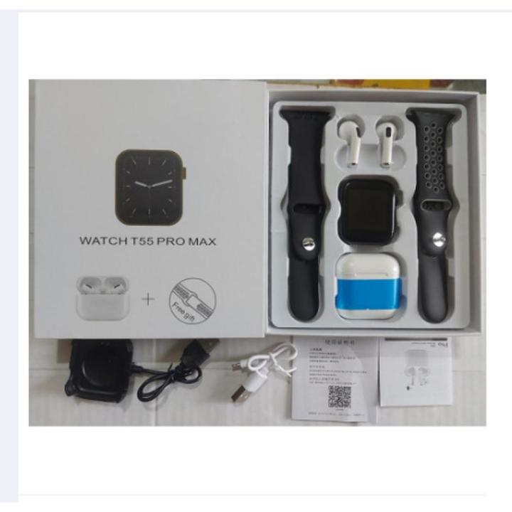 T55 PRO MAX Smart Watch With bluetooth Headphone | Daraz.com.bd