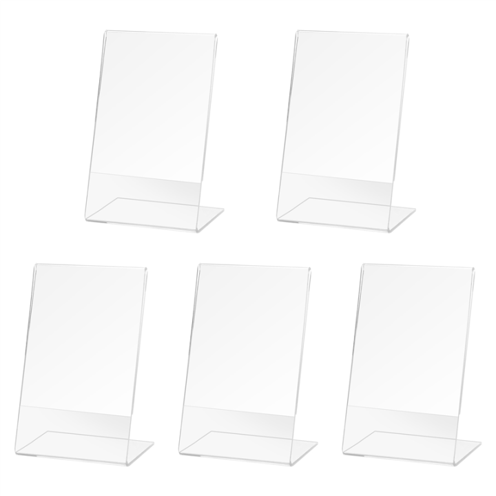 5Pcs Acrylic Plastic Message Board Menu Holder for Business Poster ...