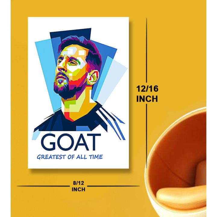 Messi Color Art Picture Home Decoration Poster With PVC Board | Home ...