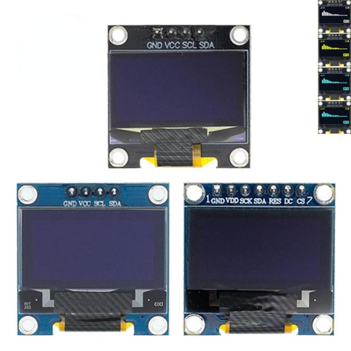 096 Inch Iic Spi Serial 74pin Whiteblueyellow Blueyellow Oled Display Module Ssd1306 12864