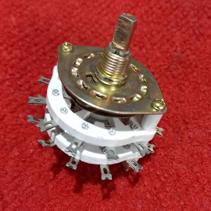 24Pin Channel Selector Rotary Switch 2 Pole 12 Position Selectable ...