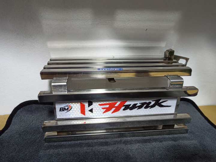 Motorcycle HERO HUNK silencer guard stainless still box padani silencer cover | Daraz.com.bd