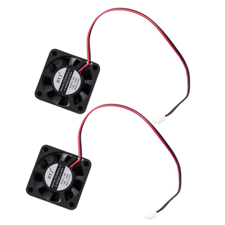 2X DC 12V 0.1A 2 Pin PC Case CPU Cooler Cooling Fan 40mm x 40mm x 10mm ...