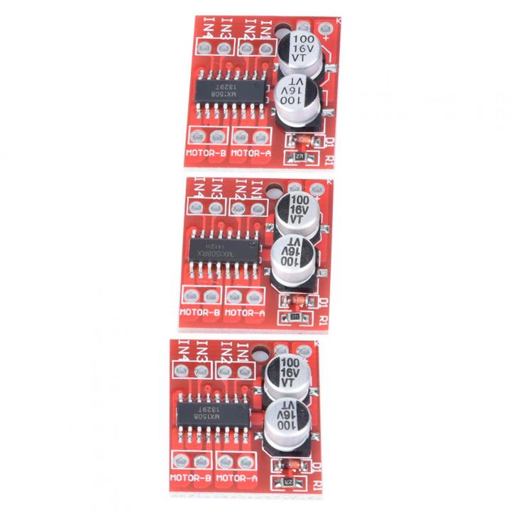 3pcs 1.5A 2-Way DC Motor Driver Module PWM Speed Regulation Dual H ...
