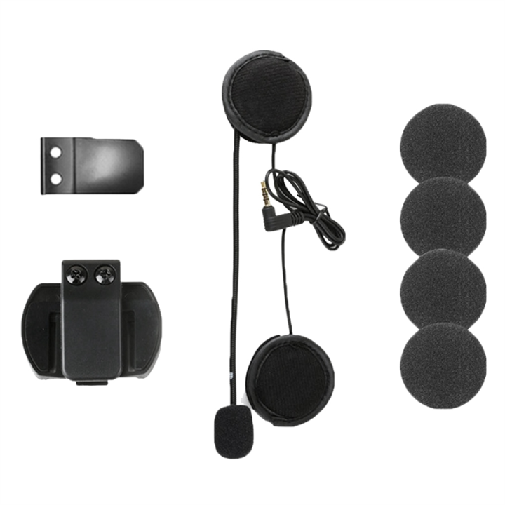 Helmet Intercom Clip 3.5mm Microphone Speaker Headset | Daraz.com.bd