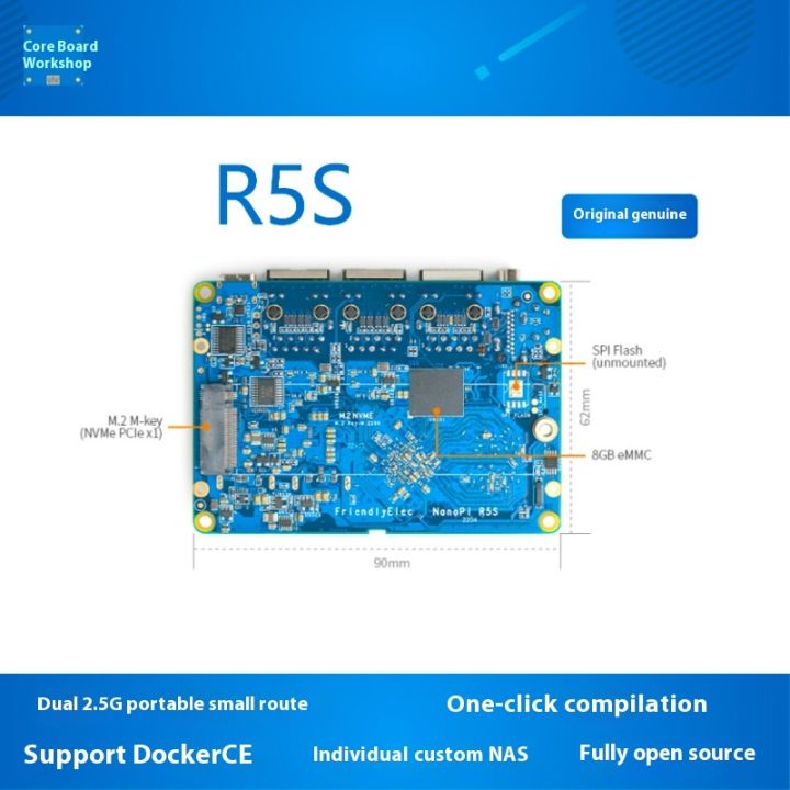 Nano Pi R5S Router Dual 2.5G+Gigabit Mini Development Board CNC All ...