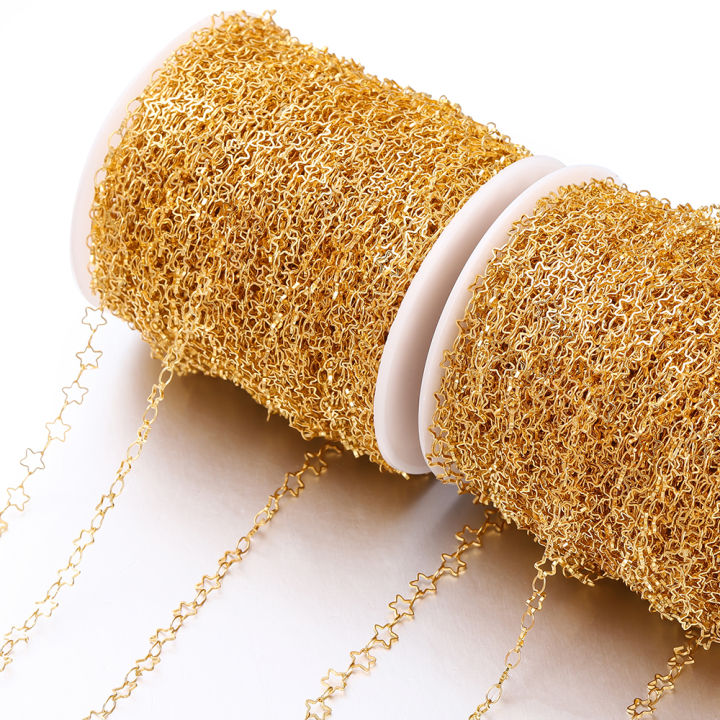 St.kunkka 1-2m Five-Pointed Star Metal Chain Color Retention Non-Fade ...