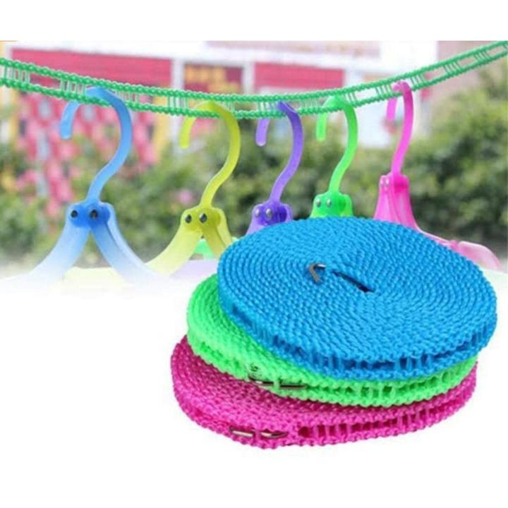 500 cm random color Clothes Dryer Drying Rack Cloth Hanging Rope Non ...