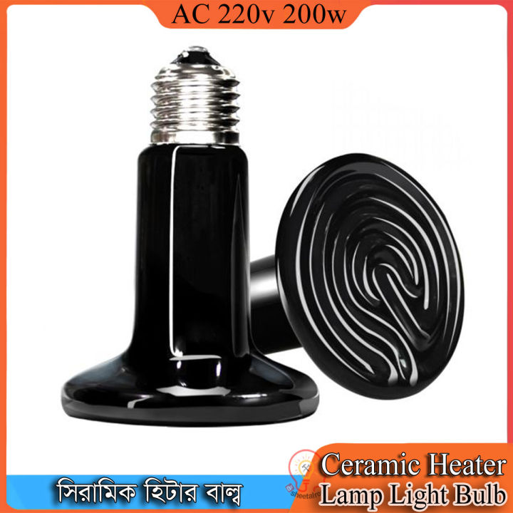 Ceramic Heat Bulb Light 200w AC 220v for Leaving Room Pet Reptile ...