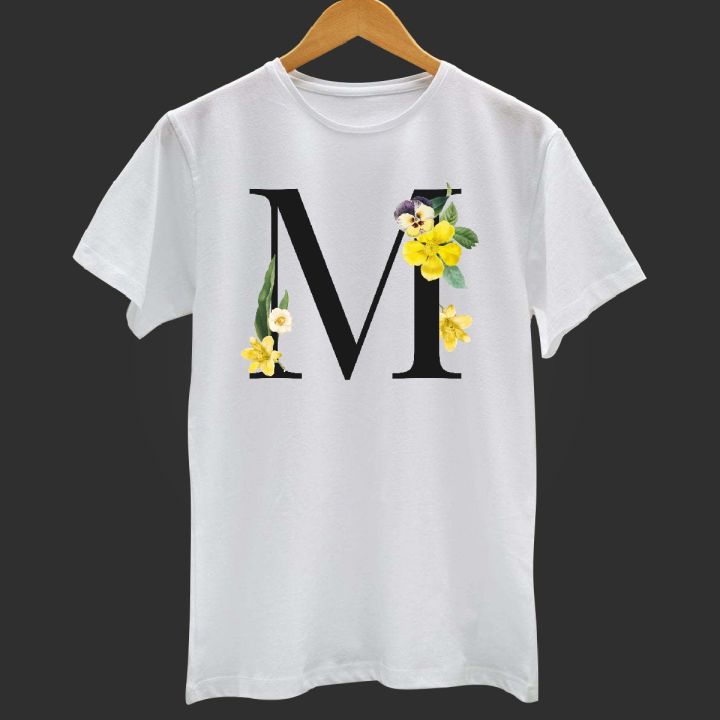 Alphabet Letter M T-Shirt for Men's | Daraz.com.bd